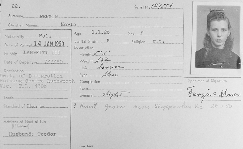 Benalla Migrant Camp 1949-1967 - Teodor and Maria Fergin