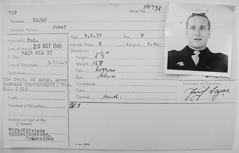 Benalla Migrant Camp 1949-1967 - Jozef and Elfriede Zajac